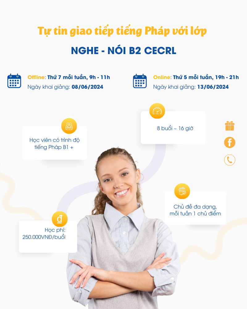 Tiếng Pháp Nghe - Nói B2 CECRL - CELFA